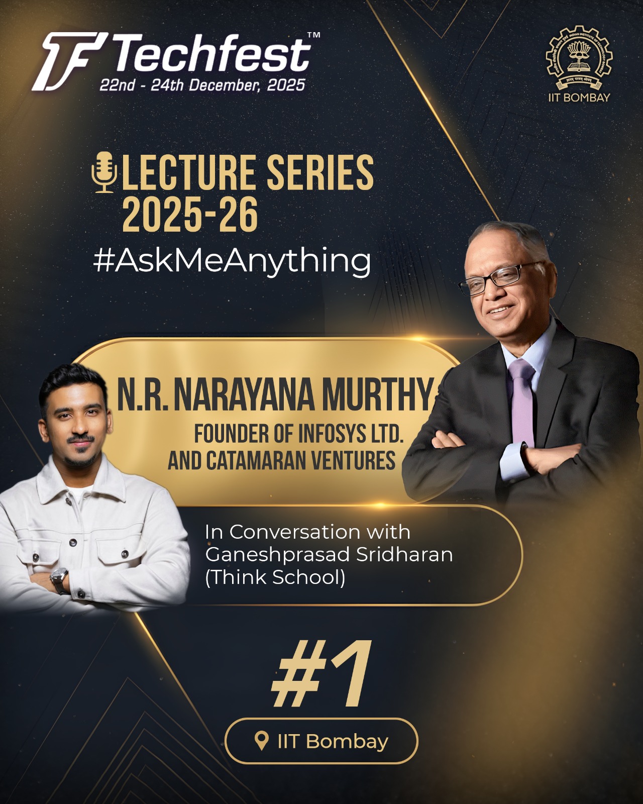 Narayana Murthy to Open IIT Bombay’s Techfest 2025 Lecture Series with ...