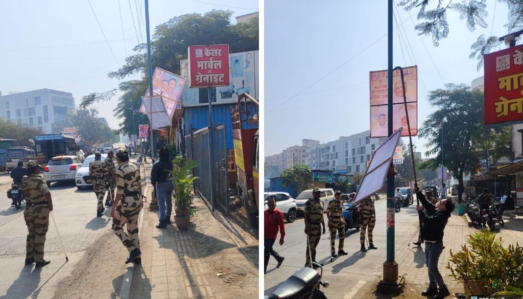 Pune: PCMC Removes Over 4,800 Unauthorised Political Displays to ...