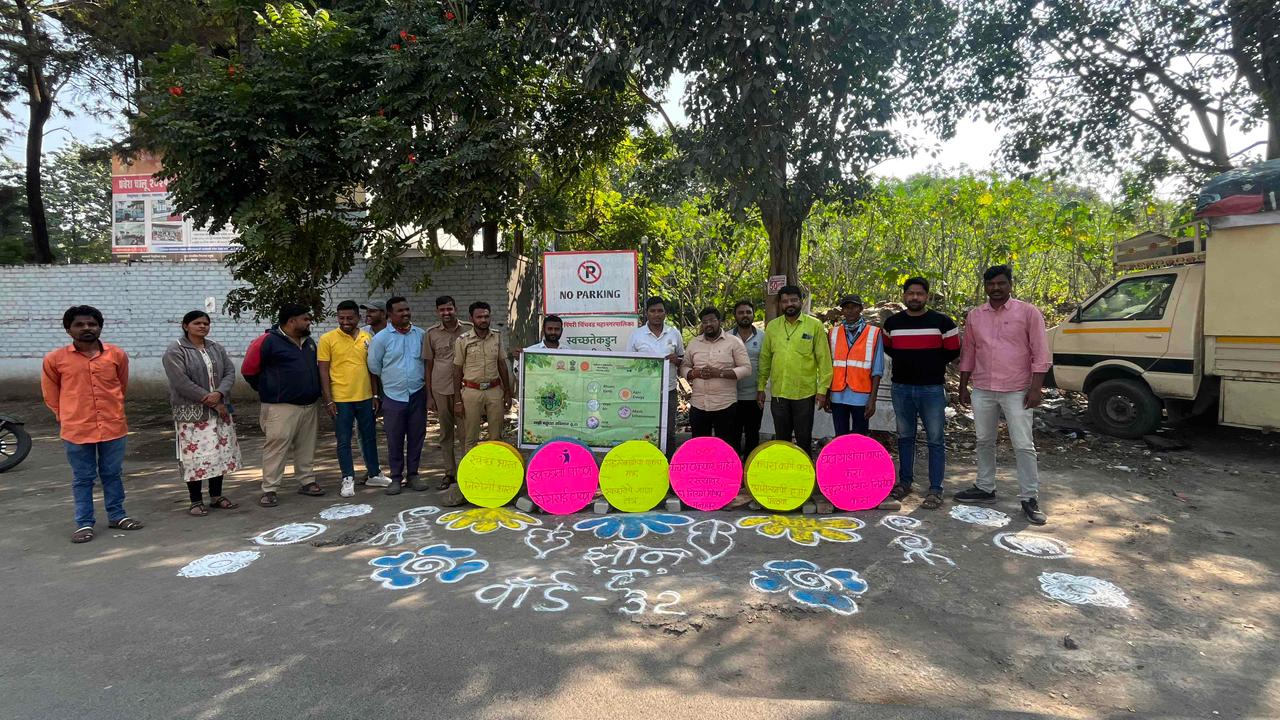 PCMC Revamps Former Garbage-Prone Spot in Old Sangvi into a Clean ...
