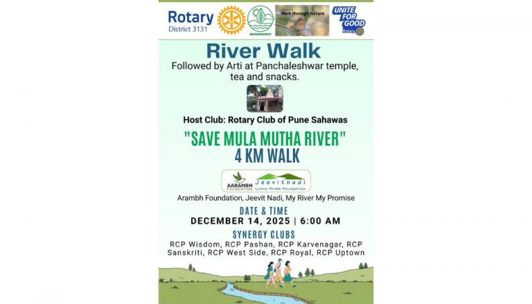 Pune to Host 4 Km “Save Mula-Mutha River” Riverside Walk on December 14 ...