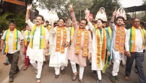 Pune: BJP Holds Grand Padyatra in Ward 25 as PMC Election Campaign ...