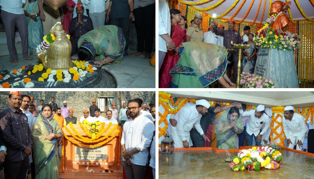Pune: DCM Sunetra Ajit Pawar Pays Tribute to Chhatrapati Sambhaji ...