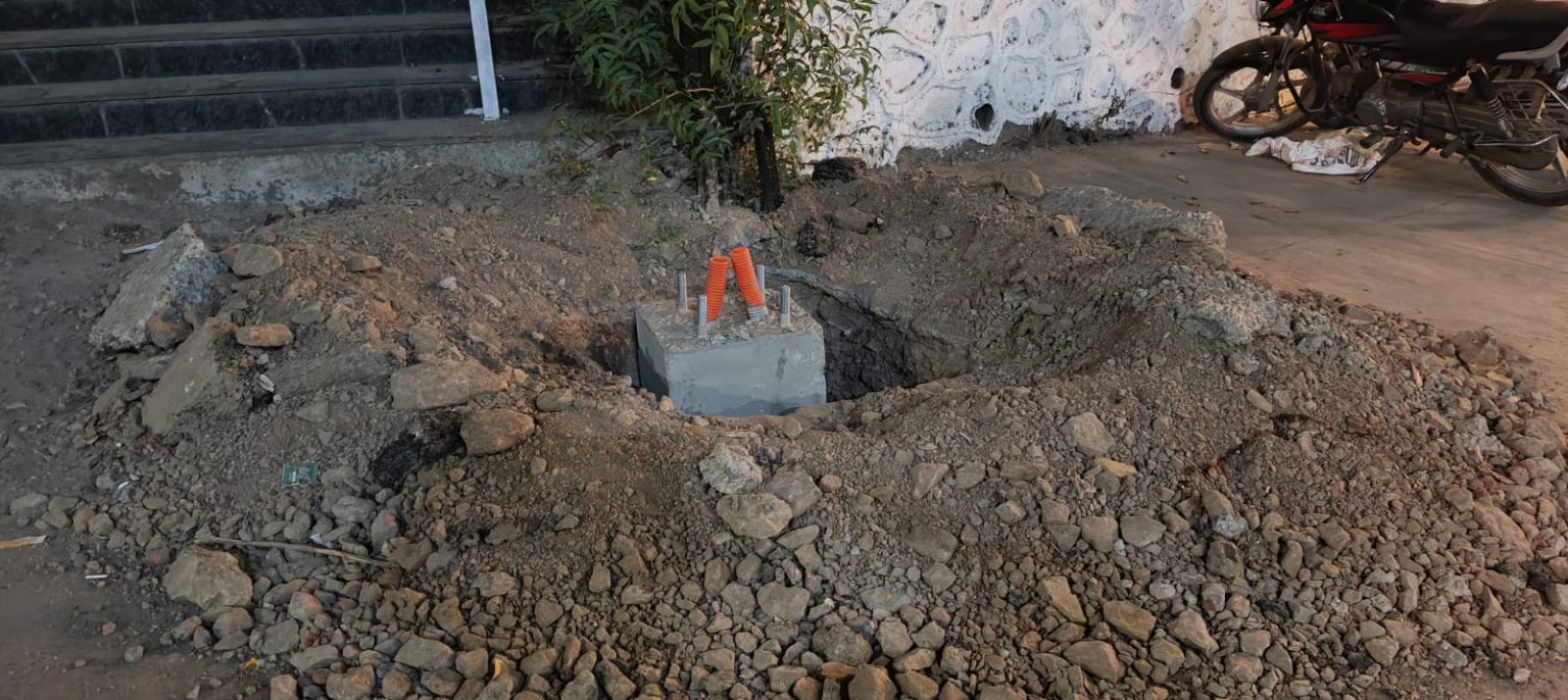 Pune: Relief for NIBM Annexe Residents as Electric Pole Foundation Work ...
